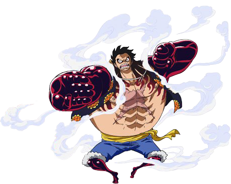 Download Monkey D - Luffy - Luffy Gear 4 Vs Goku Super Saiyan 4 PNG ...