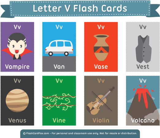 Description - Flash Cards Letter V - Free Transparent PNG Download - PNGkey
