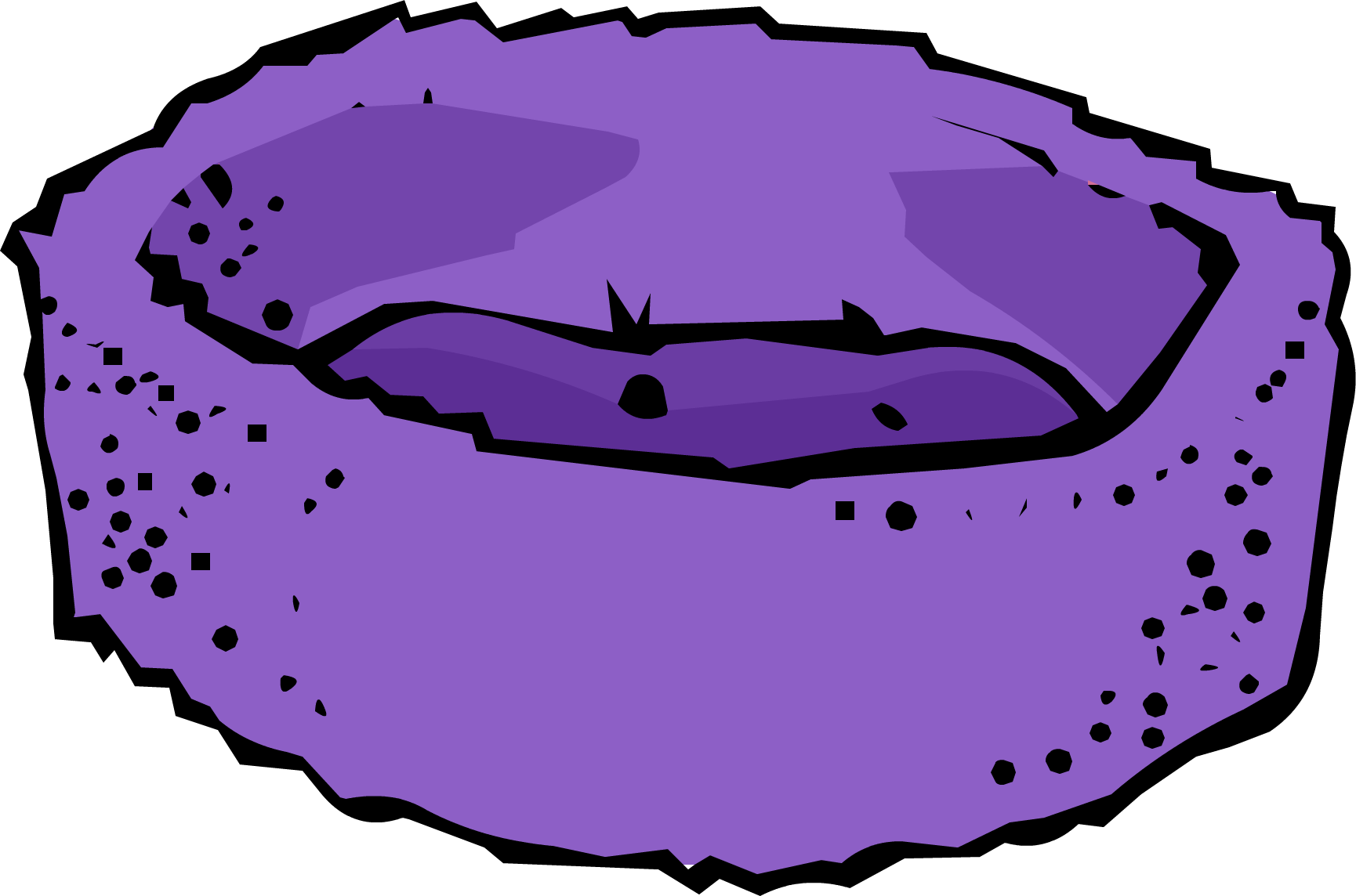 Download Purple Bed - Png - Club Penguin Puffle Bed PNG Image with No ...
