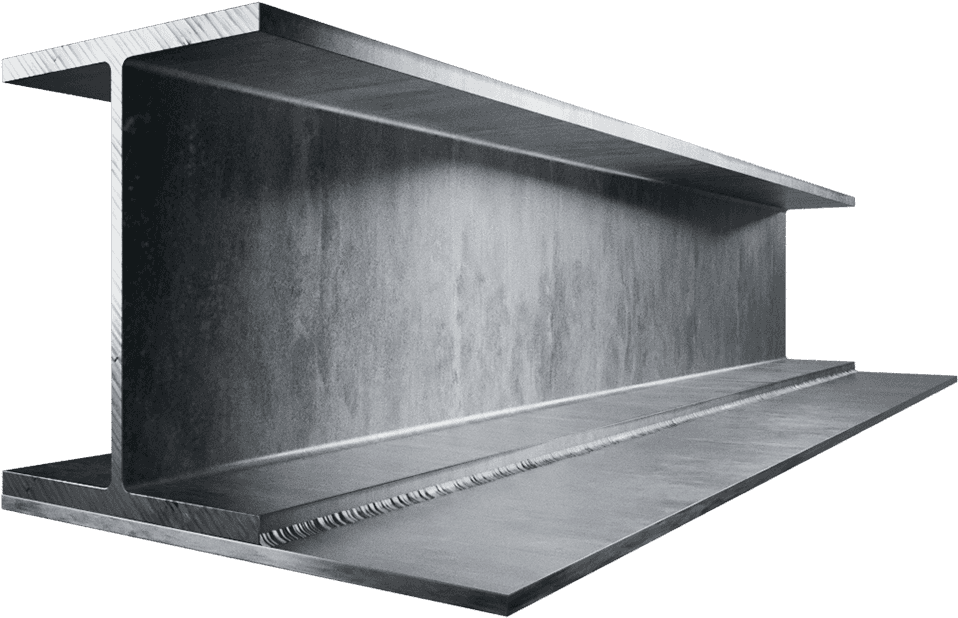 Download Rsj Universal Steel Beam - Steel Beam With Plate PNG Image with No Background - PNGkey.com