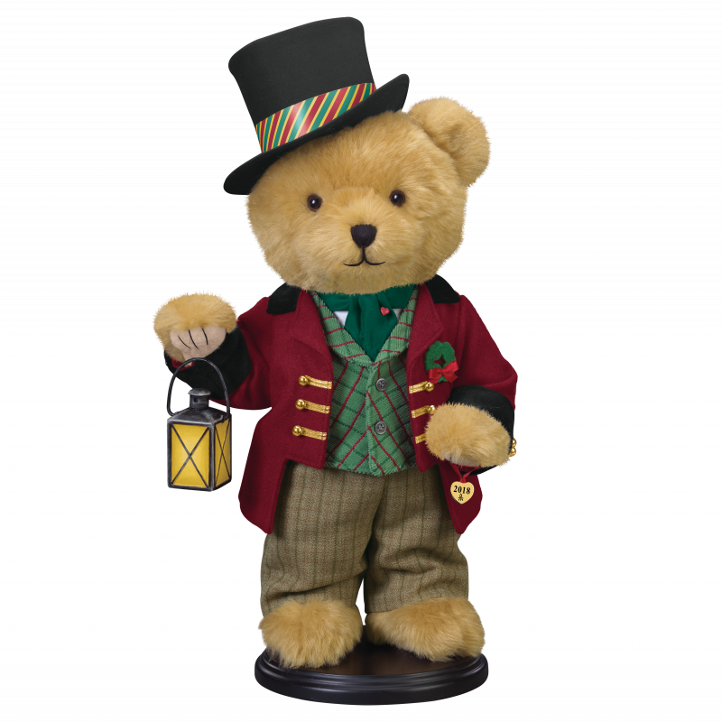 Download Winston The 2018 Christmas Bear - Danbury Mint PNG Image with ...