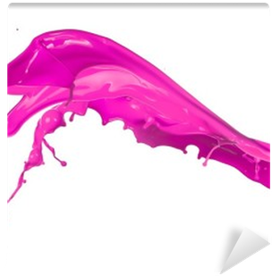 Download Pink Splash Isolated On White Background Wall Mural ...