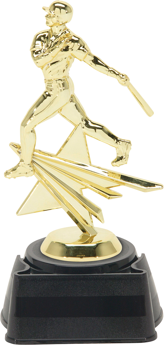 Baseball Star Trophy 8 1/4" - Free Transparent PNG Download - PNGkey