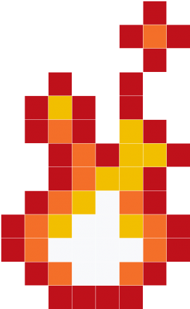 Oh Fire - Fire Pixel Art Png - Free Transparent PNG Download - PNGkey