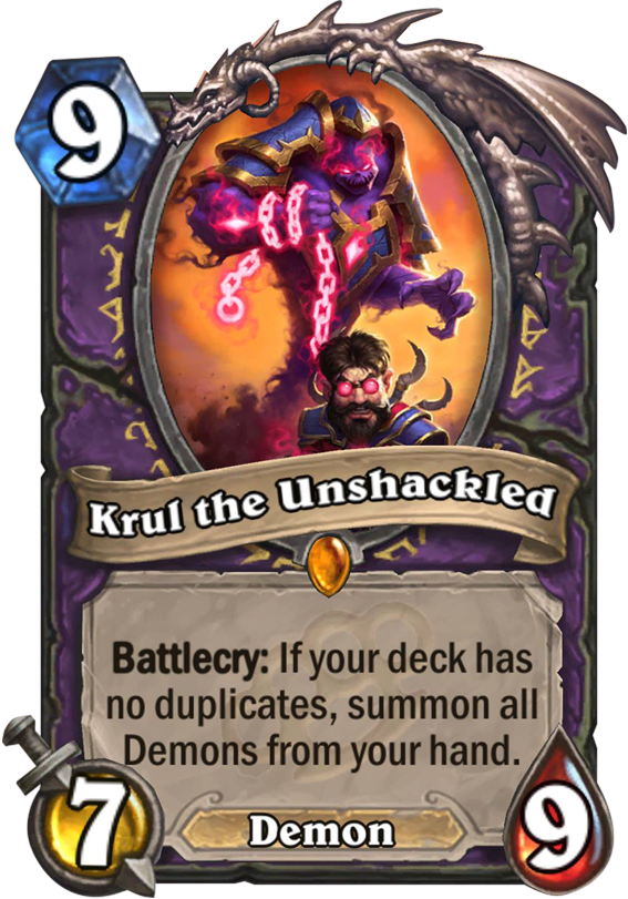 Download Krul The Unshackled - Krul The Unshackled Hearthstone PNG ...