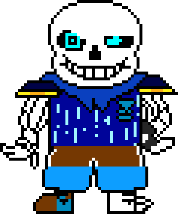 Download Bluescreen Sans Sprite - Undertale (skull) Phone Case ...
