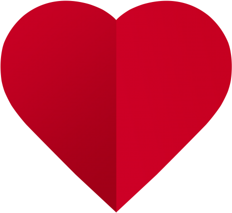 Download Red Paper Heart Png Image - Red Heart PNG Image with No ...