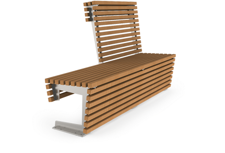 Modern Places Flash Is A Modular Long Wooden Bench - Wooden Seating Png ...