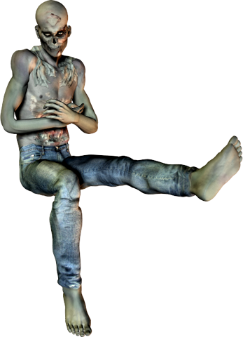 Download Zombie-089 - Sitting PNG Image with No Background - PNGkey.com