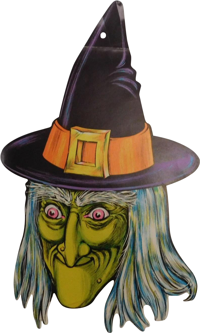Download Witch Cardboard Halloween Decoration Beistle Company PNG Image ...