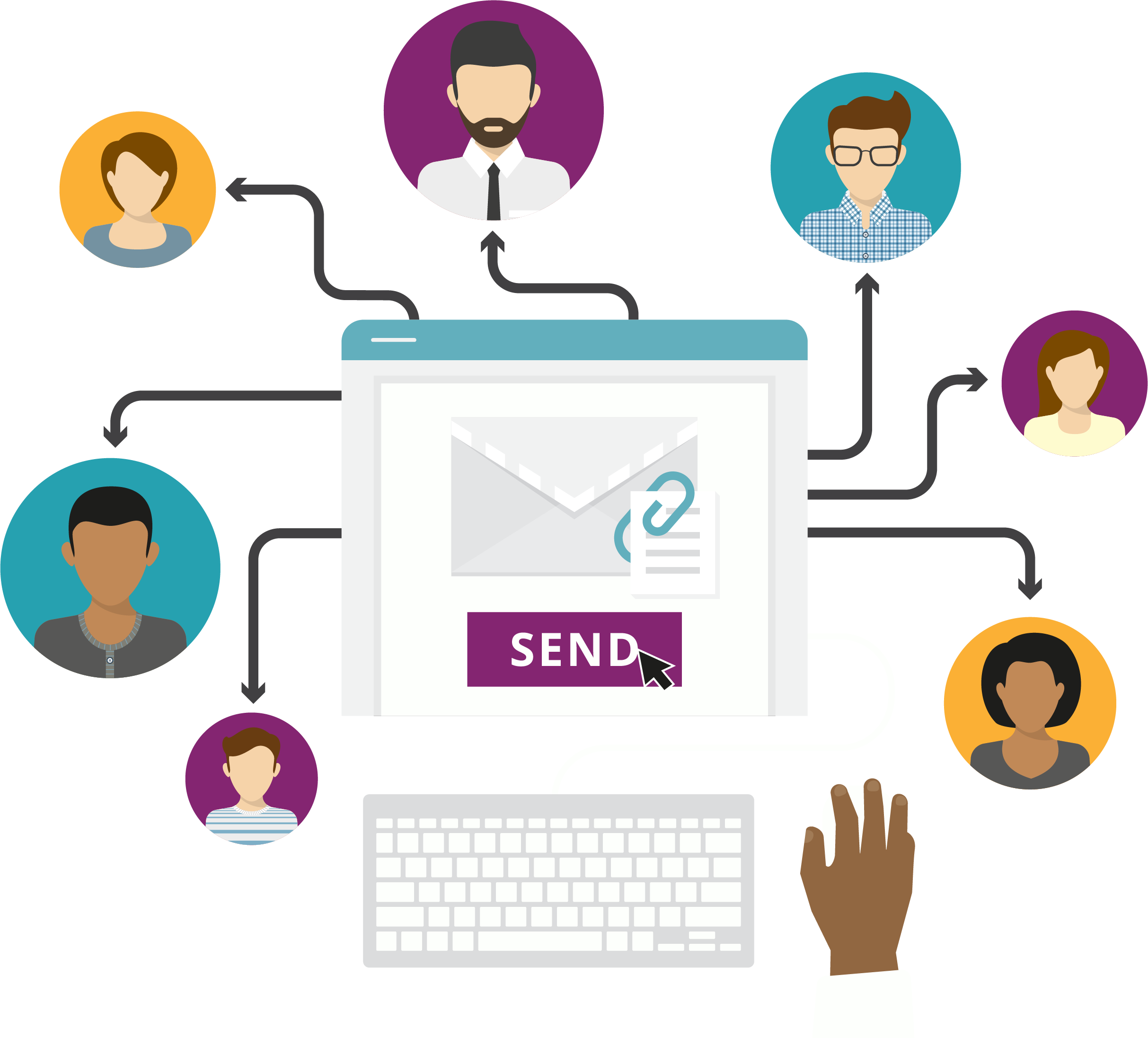 Download Email Marketing Clipart Transparent - Marketing PNG Image with ...