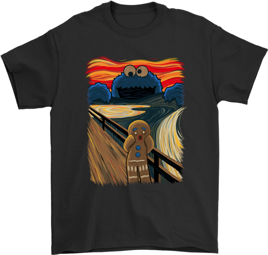 Download Gingerbread Man And The Cookie Monster The Scream Painting ...