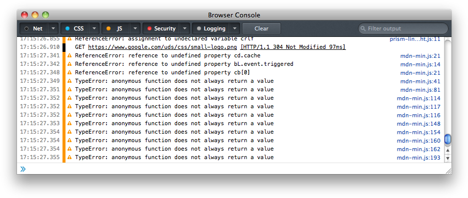 Download The Browser Console Looks Like This - Browser's Javascript ...