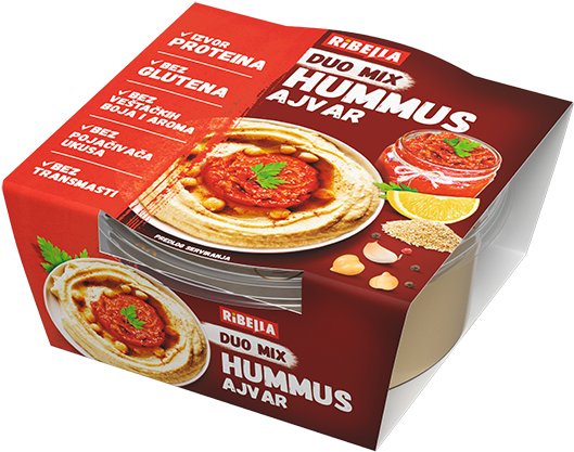 Download Duo Mix Ribella Hummus Ajvar - Hummus Ajvar PNG Image with No ...