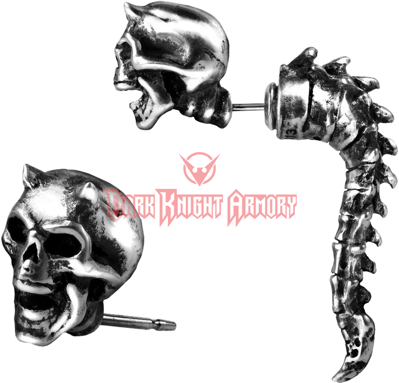 Download Devil Wraith Spine Ear Stud - Alchemy Gothic Wraith Spine Faux ...