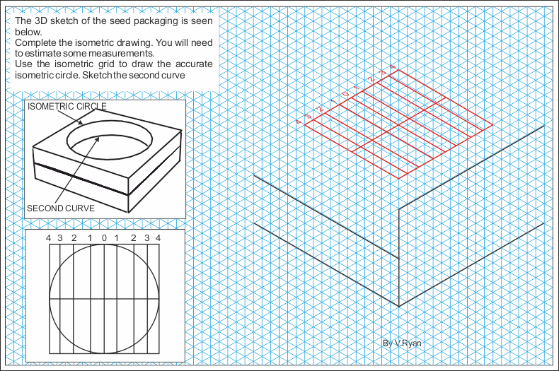 Complete The Isometric Drawing - Diagram - Free Transparent PNG ...