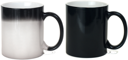 Download Black To White Color Changing Mug PNG Image with No Background ...