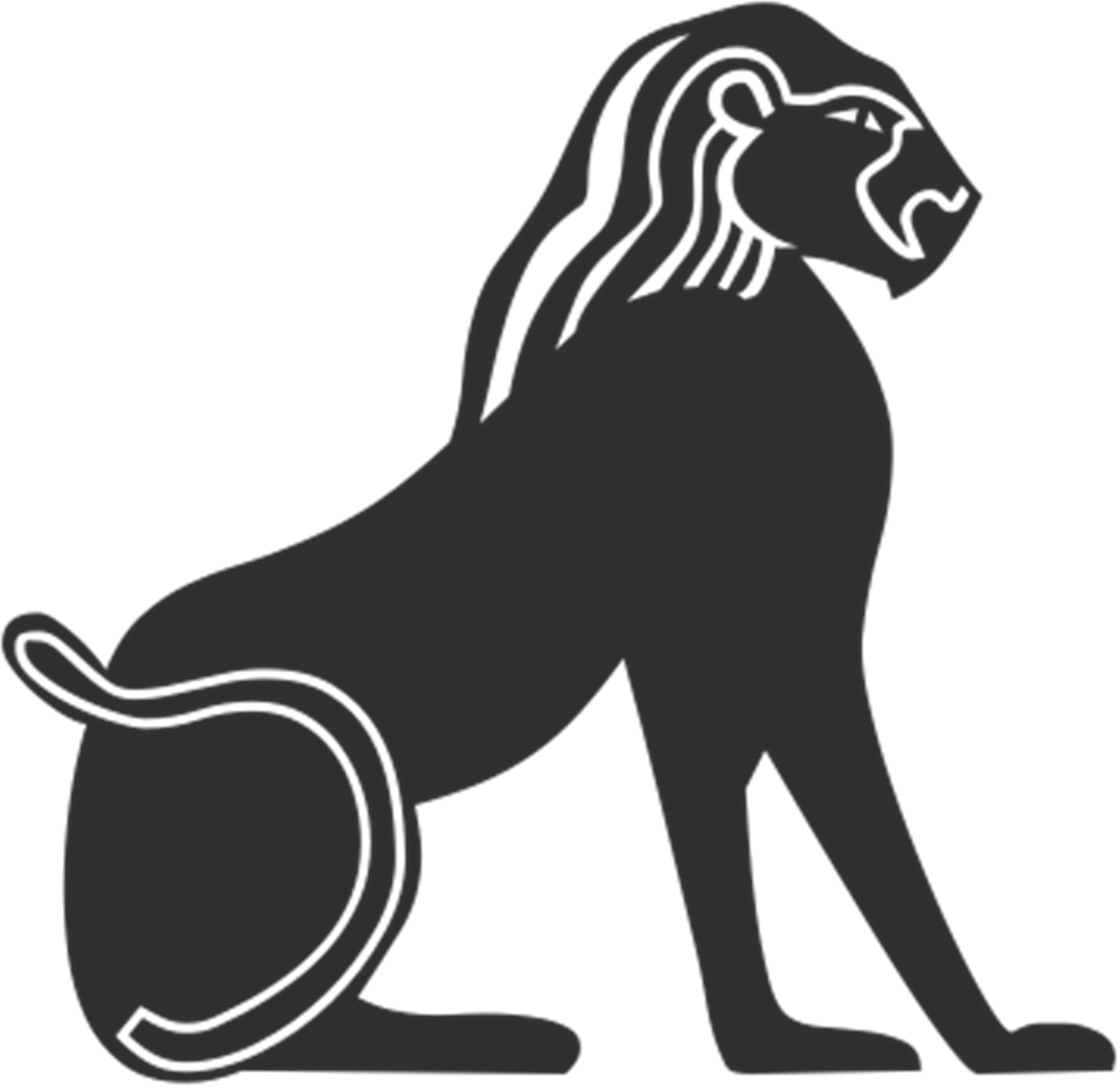 Download Ancient Egyptian Lion Symbols PNG Image with No Background ...
