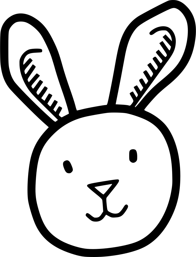 Download Bunny Rabbit Cute Happy Comments - Pink Rabbit Head Png PNG ...