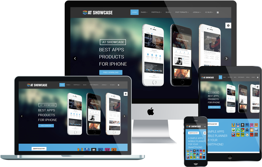 Download At Showcase Joomla Template - Showcase PNG Image with No ...