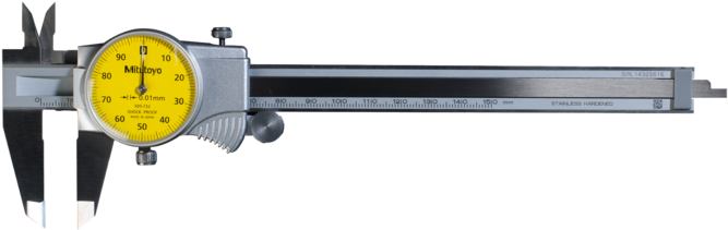 Dial Caliper - Mitutoyo 505-732 150mm Dial Caliper - Free Transparent ...