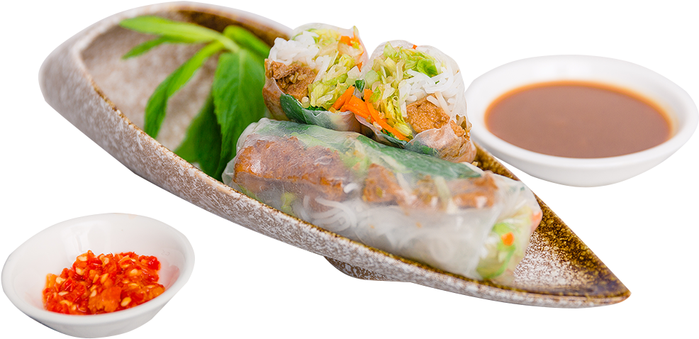 Download Vegetarian Fresh Spring Roll - Vegetarian Cuisine PNG Image ...