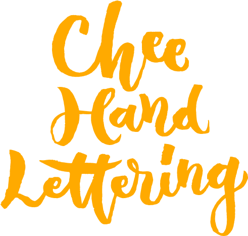 Chee Hand Lettering Artist Shop - Lettering - Free Transparent PNG ...