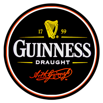 Download The Harp Inn Irish Pub - Round Guinness Sign PNG Image with No ...