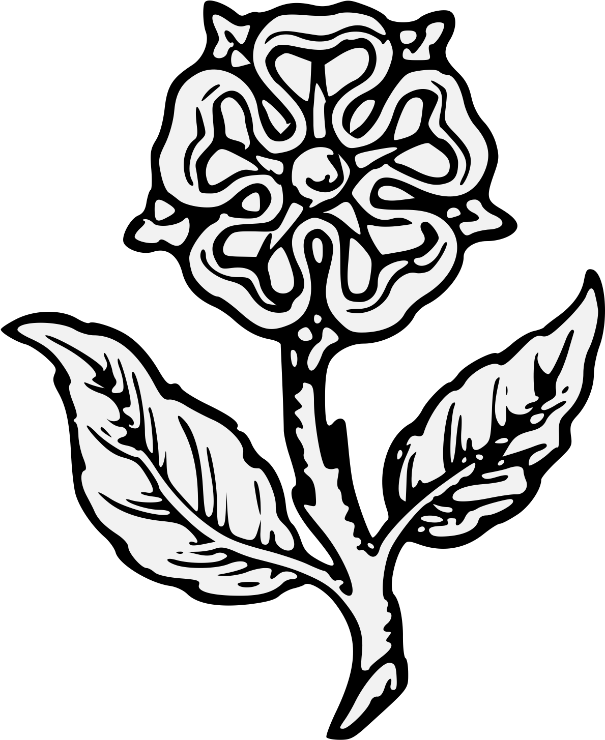 Download Details, Png - Heraldic Rose PNG Image with No Background ...