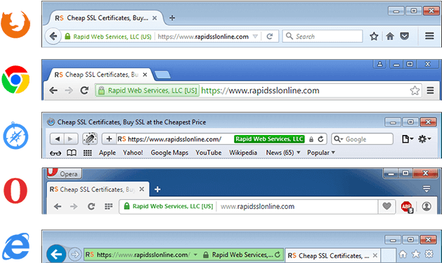 Download Ev Ssl Green Address Bar - Internet Explorer PNG Image with No ...