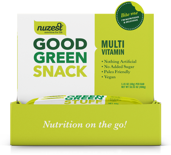 Download As Nutritional Insurance - Nuzest Good Green Snack Bar PNG ...