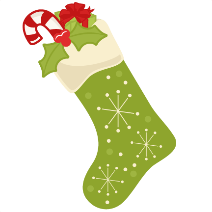 Banner Black And White Library Christmas Stocking Clipart - Green ...