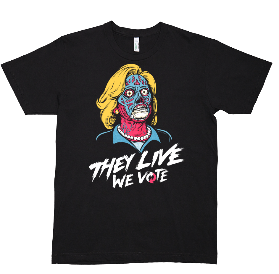 Download They Live Hillary Clinton Shirt - H3h3 Merch PNG Image with No ...