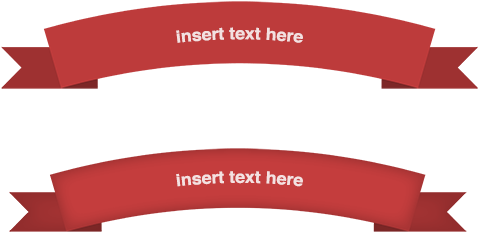 Download Text Ribbon Png - Curved Text Box Png PNG Image with No ...