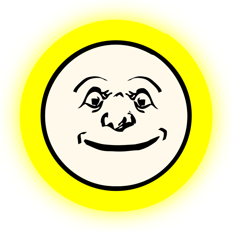 Download Full Moon Smiley Computer Icons - Moon Clip Art PNG Image with ...