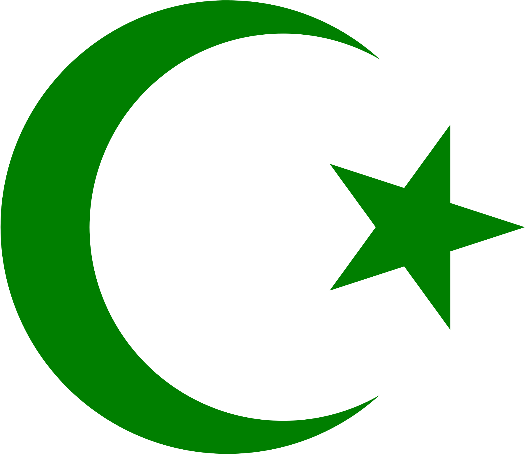 Download Star And Crescent - Green Crescent And Star PNG Image with No ...