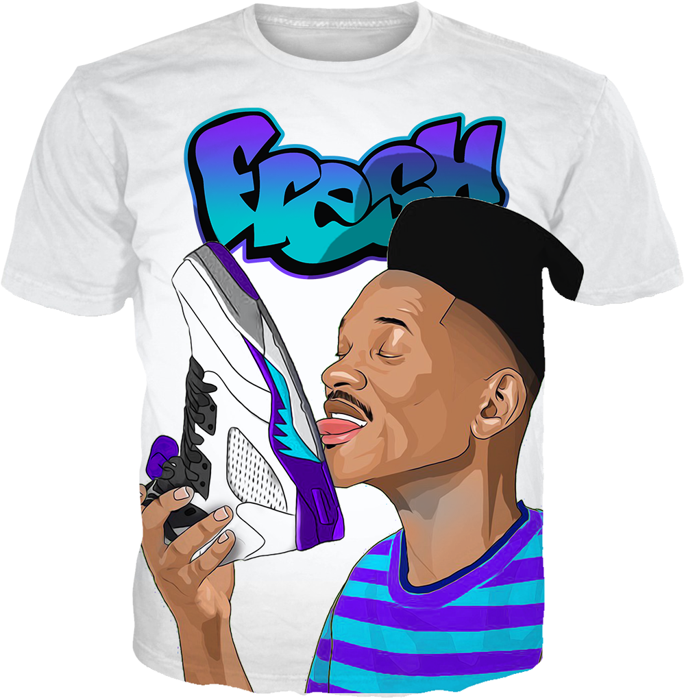Fresh Prince 5 Sole Lick White Tee - Fresh Prince Of Bel-air - Free ...