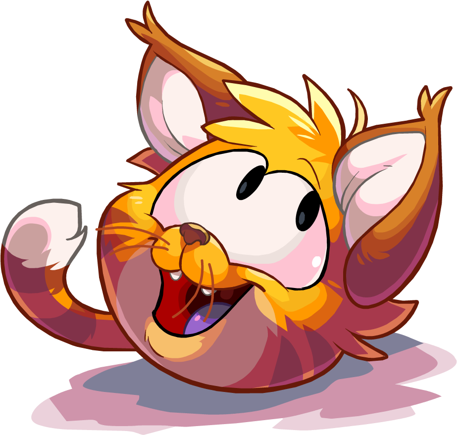 Download Cat Puffle Doing Talent - Tabby Cat Puffle PNG Image with No ...