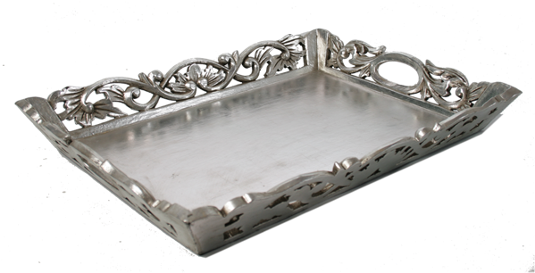 Silver Tray, Small - Silver - Free Transparent PNG Download - PNGkey