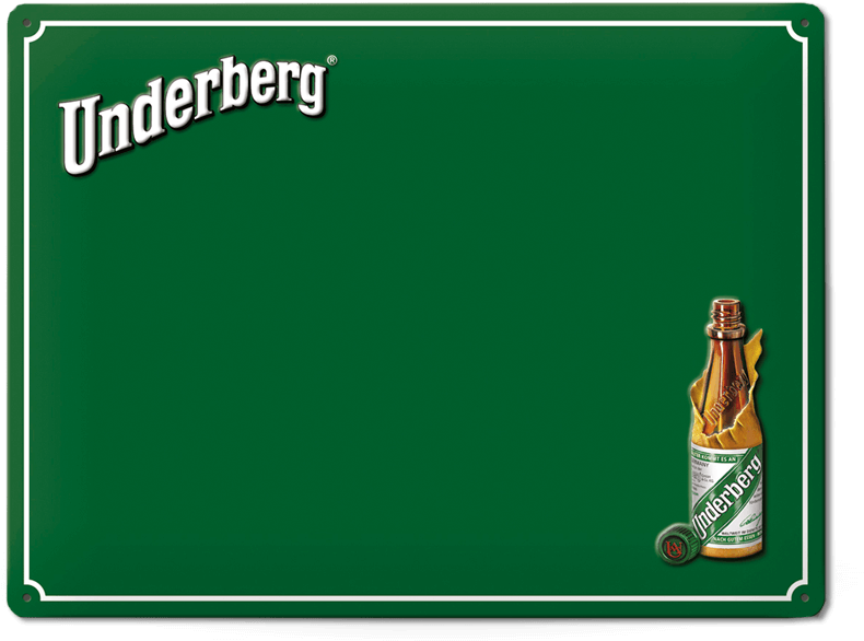 Underberg Pin Board Including 5 Magnets - Underberg 60 Bottle House Bar ...