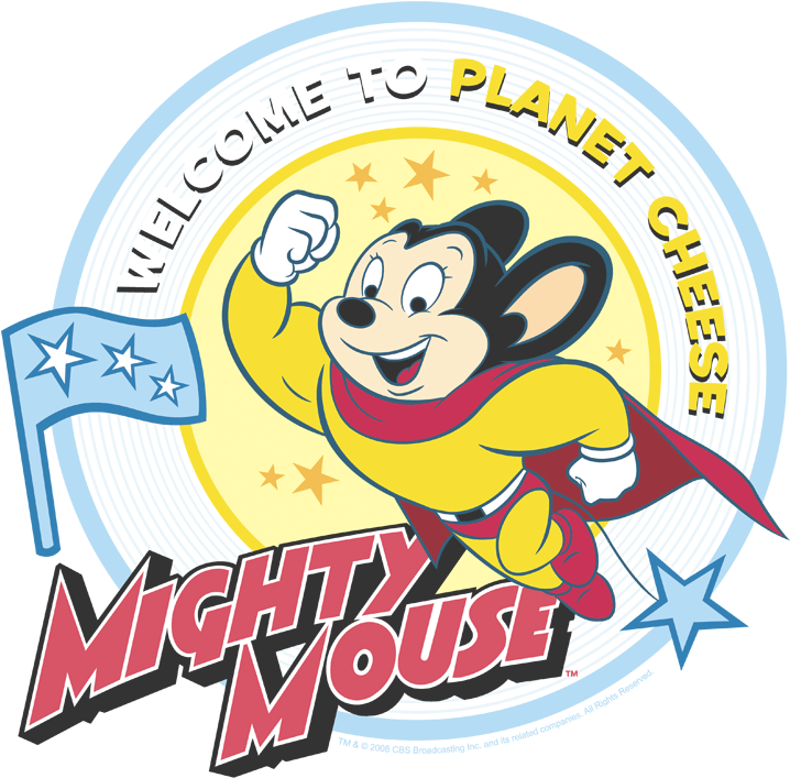 Download Mighty Mouse Planet Cheese Men's Crewneck Sweatshirt - Mighty ...