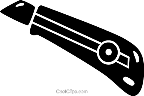 Exacto Knives Royalty Free Vector Clip Art Illustration - Illustration ...