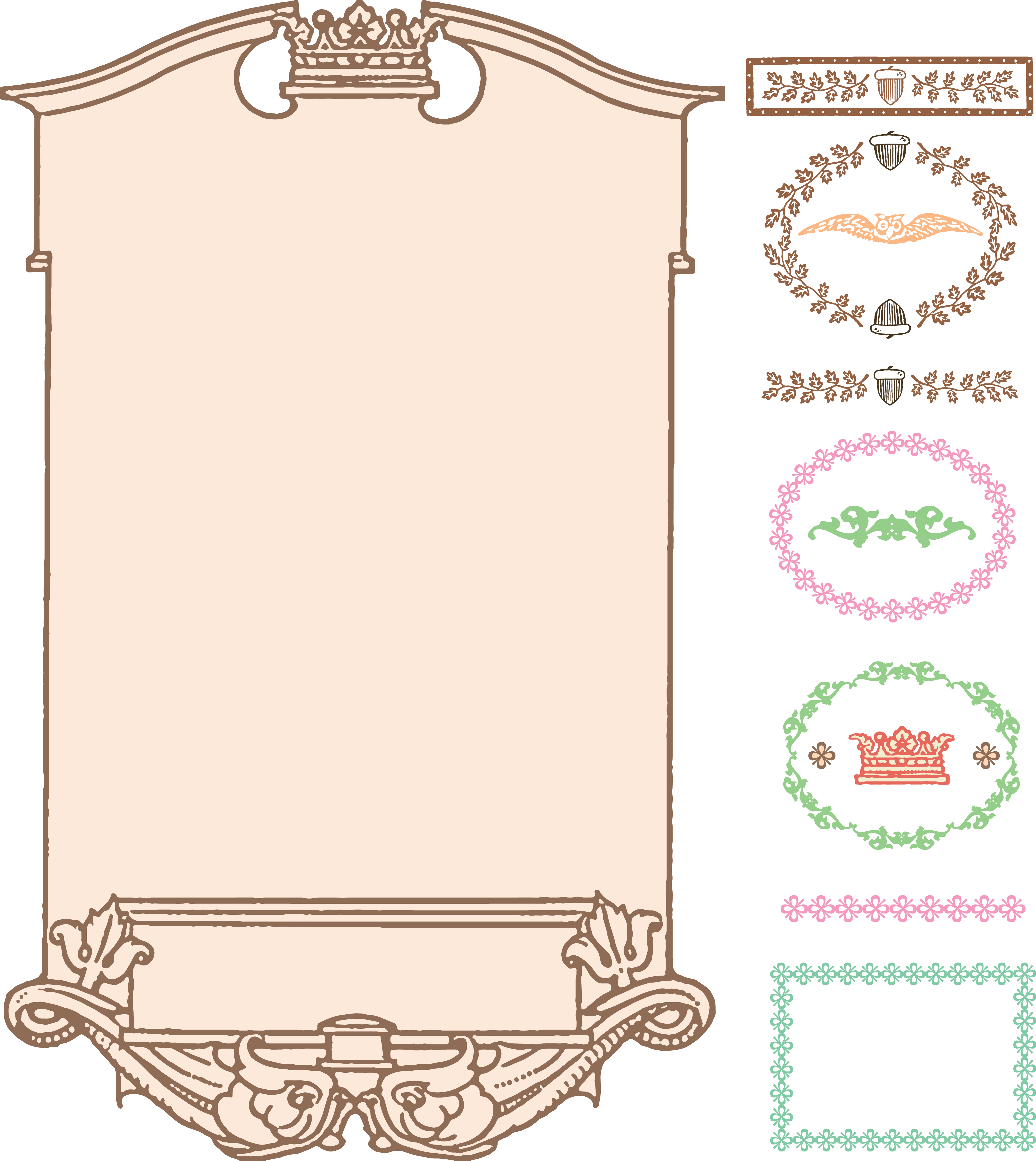 Vector Library Acorn Border Clipart - Clip Art - Free Transparent PNG ...