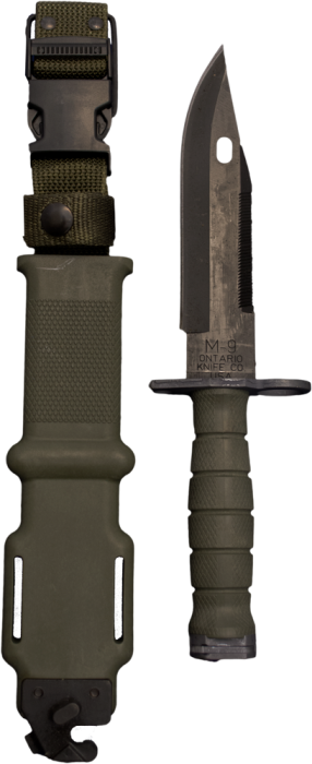 U - S - G - I - M9 Bayonet With Scabbard, Ontario, - Coleman's 507201 U ...