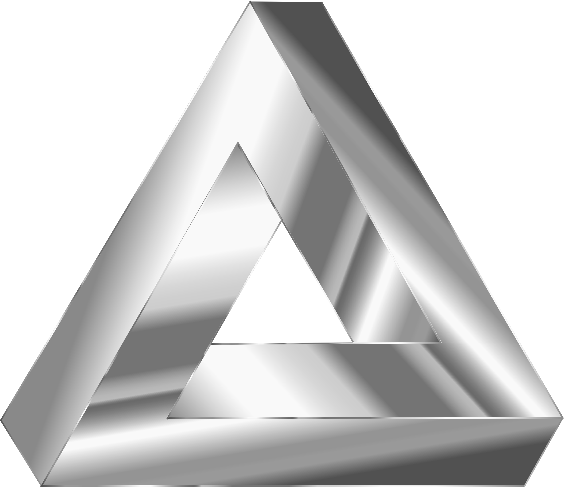 Download Big Image - Silver Penrose Triangle PNG Image with No ...