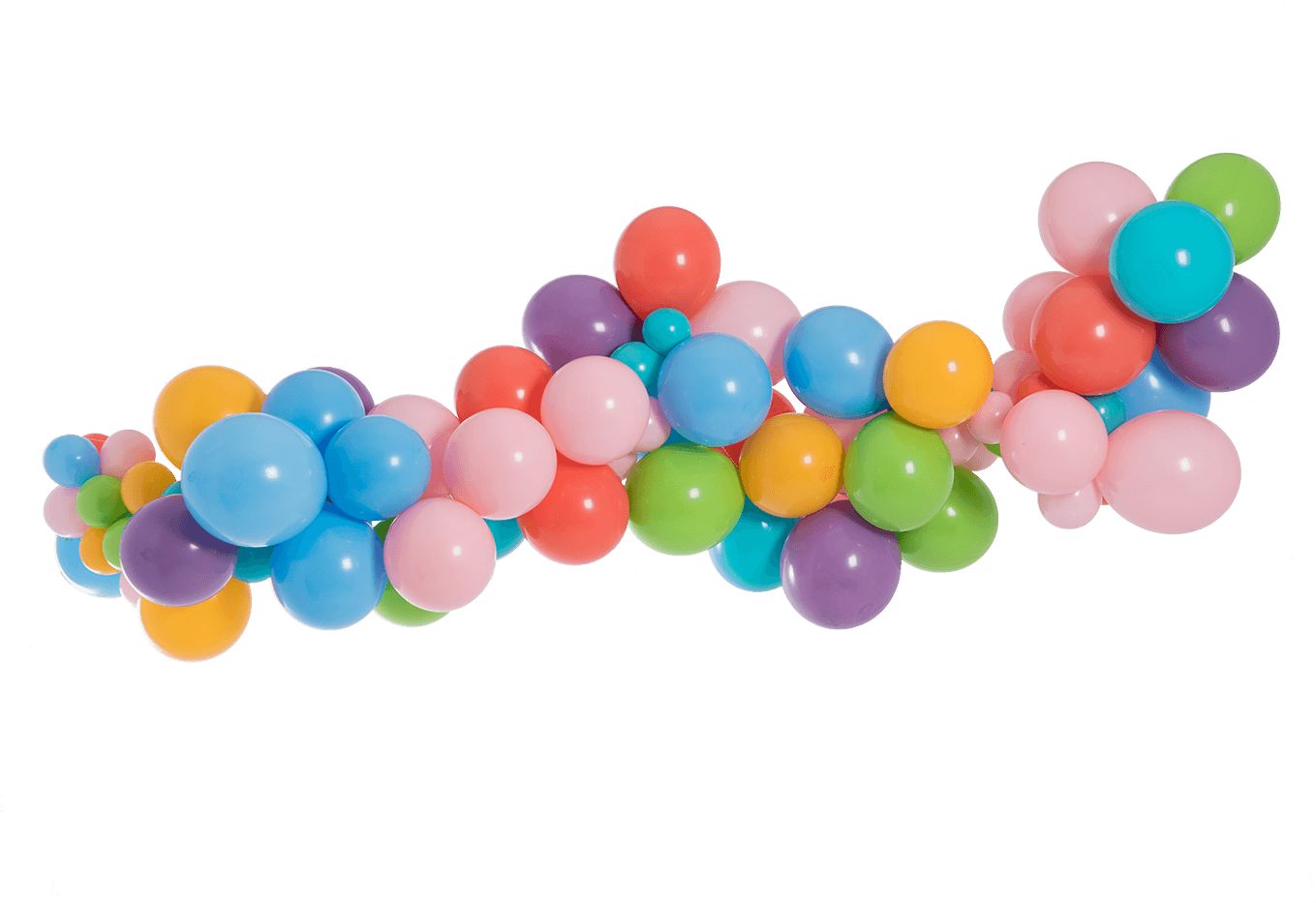 Rainbow Pastel Balloon Garland Kit - Balloon - Free Transparent PNG ...