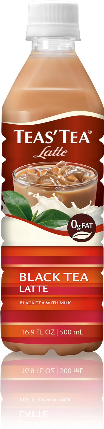 Download Teas' Tea Black Tea Latte 16.9 Oz Plastic Bottles - PNG Image ...