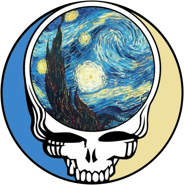 Download Stealie Gratefuldead Vangogh Hippiespirit Hippiechick - Van ...