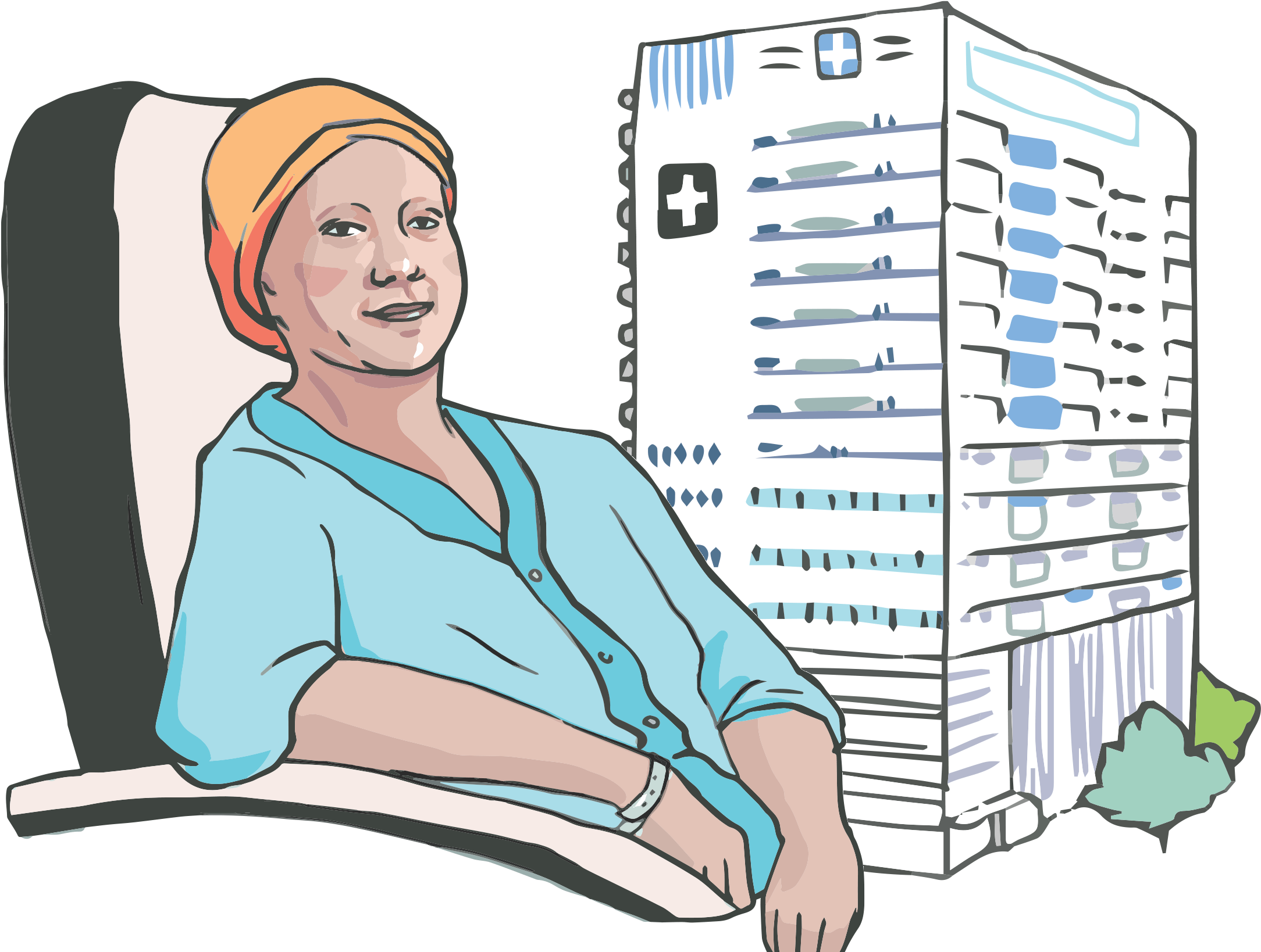 Download Cancer Patient - Cancer Patient Cartoon PNG Image with No ...