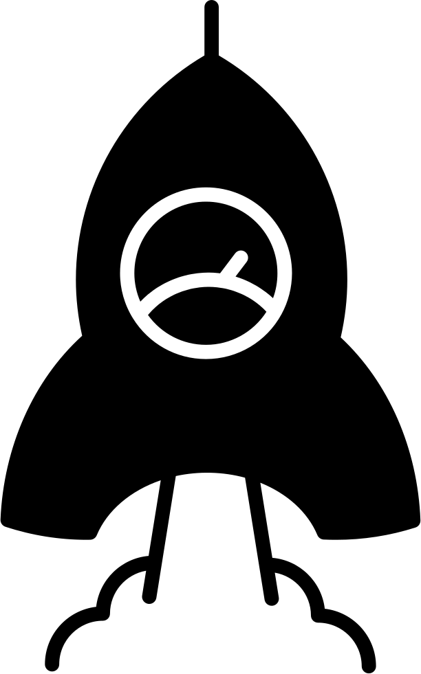 Download Space Ship Silhouette With Speedometer Launching Comments ...